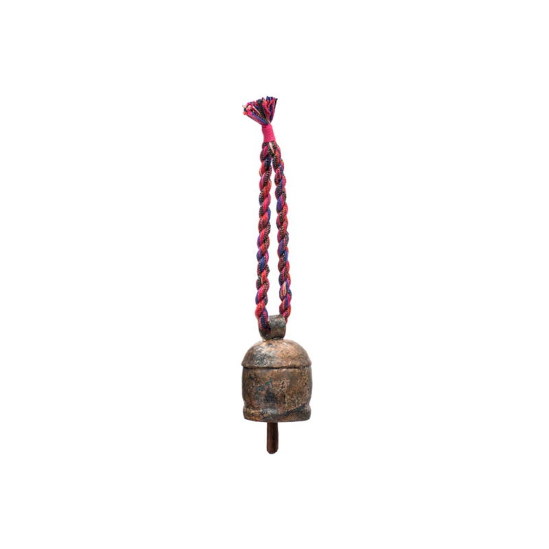 Kleine Glocke mit rotem Band und silbernen Akzenten, 9,90